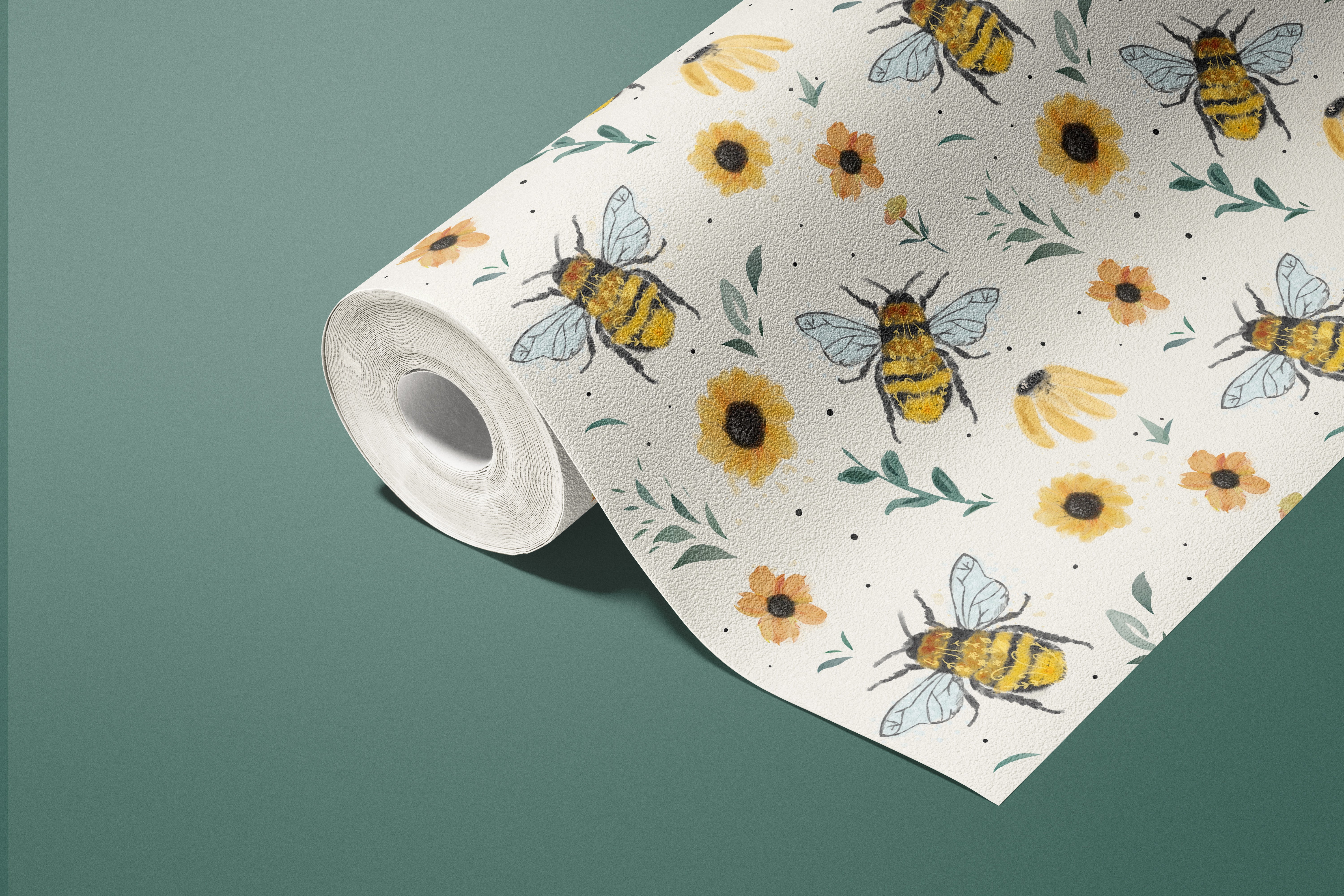 Honeybee Haven | Removable Contact Paper for Shelves, Cabinets, Walls ...