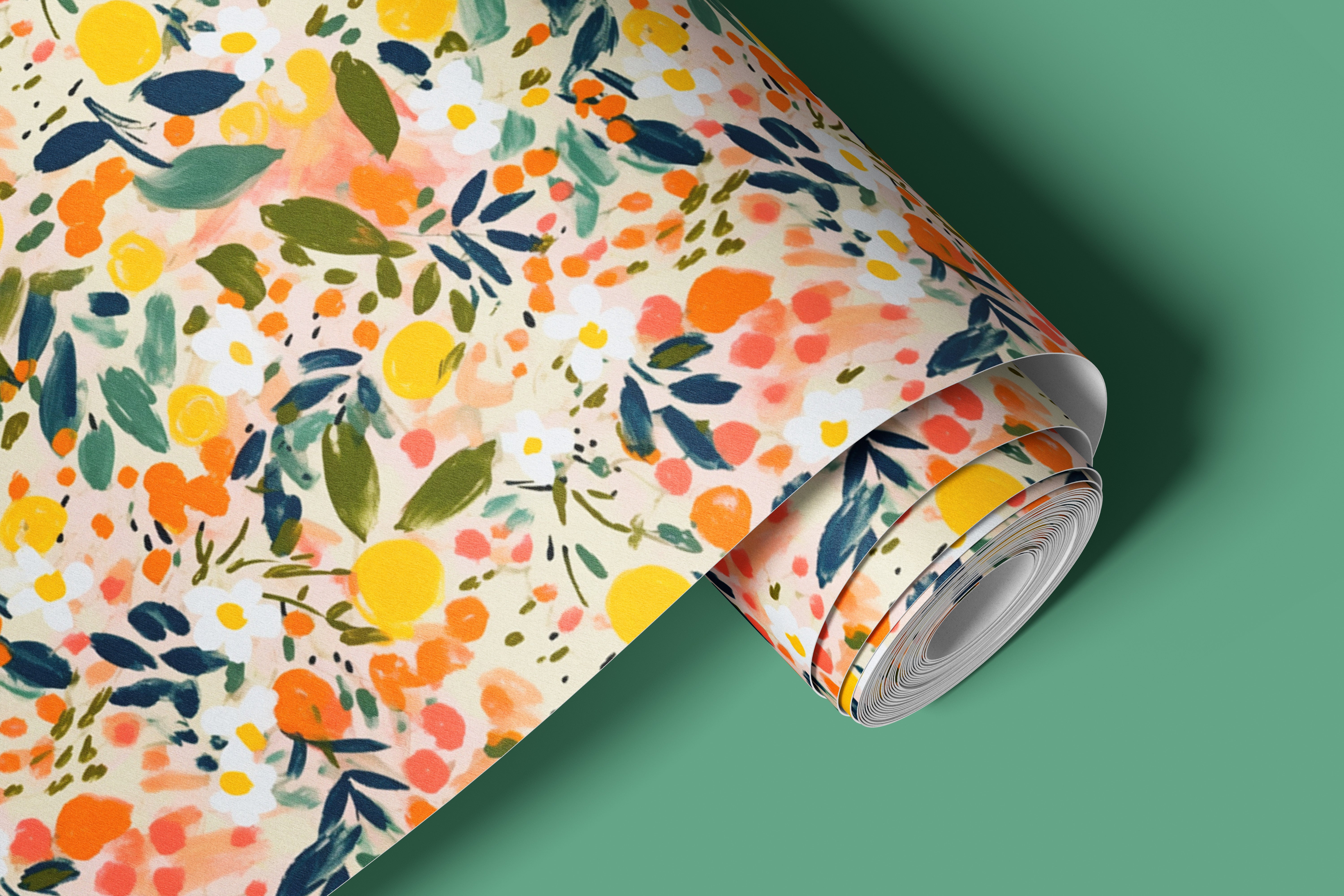 Citrus Celebration | Vibrant Tropical Removable Contact Paper for Shel ...