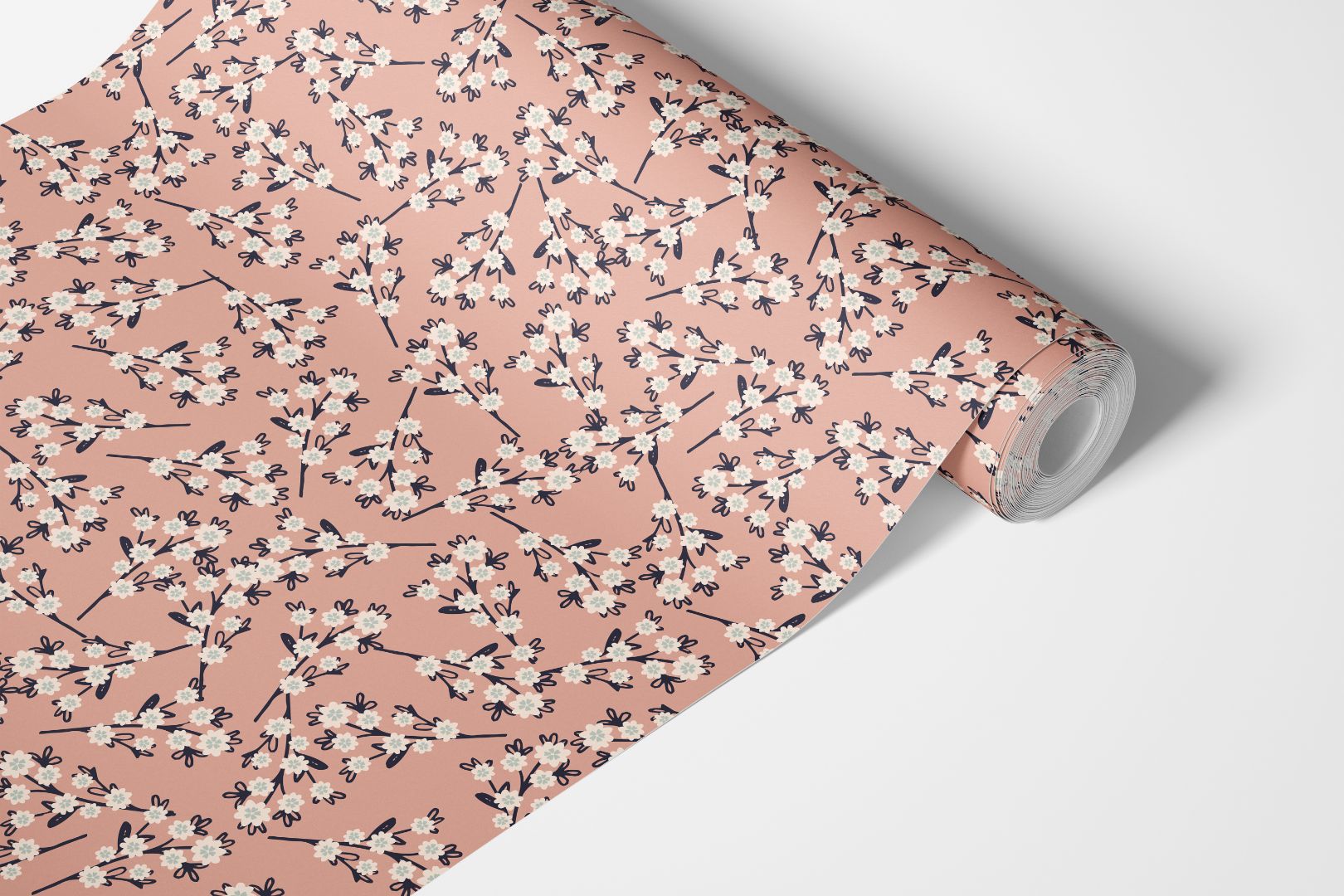 Cherry Blossom Branches | Pink Floral Removable Contact Paper for Shel ...