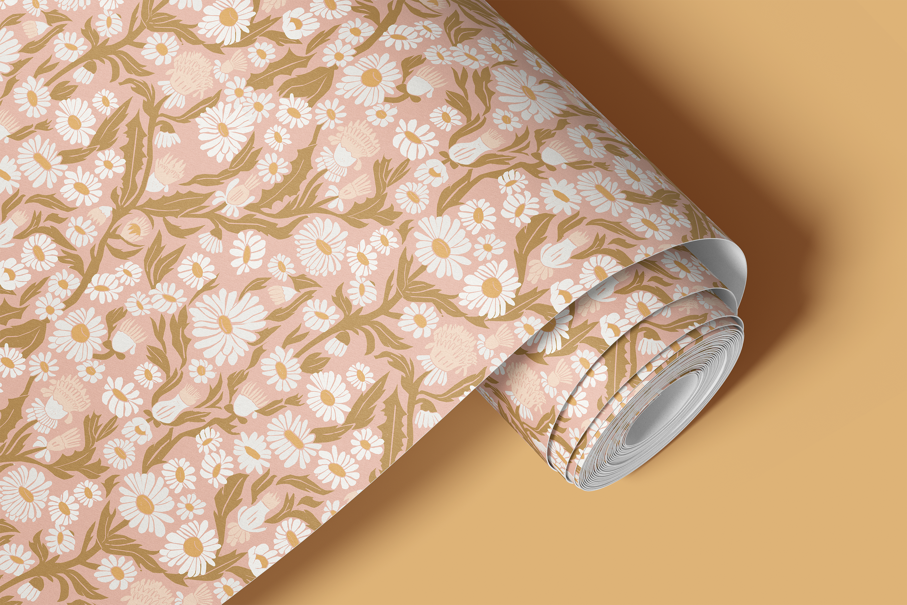 Daisy Delight – 1952 Blush Floral Contact Paper – James And Colors