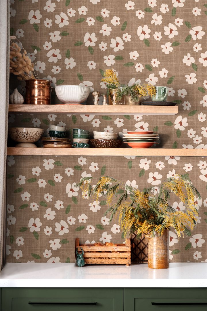 Field & Stem Floral Wallpaper – 2235 | James & Colors – James And Colors