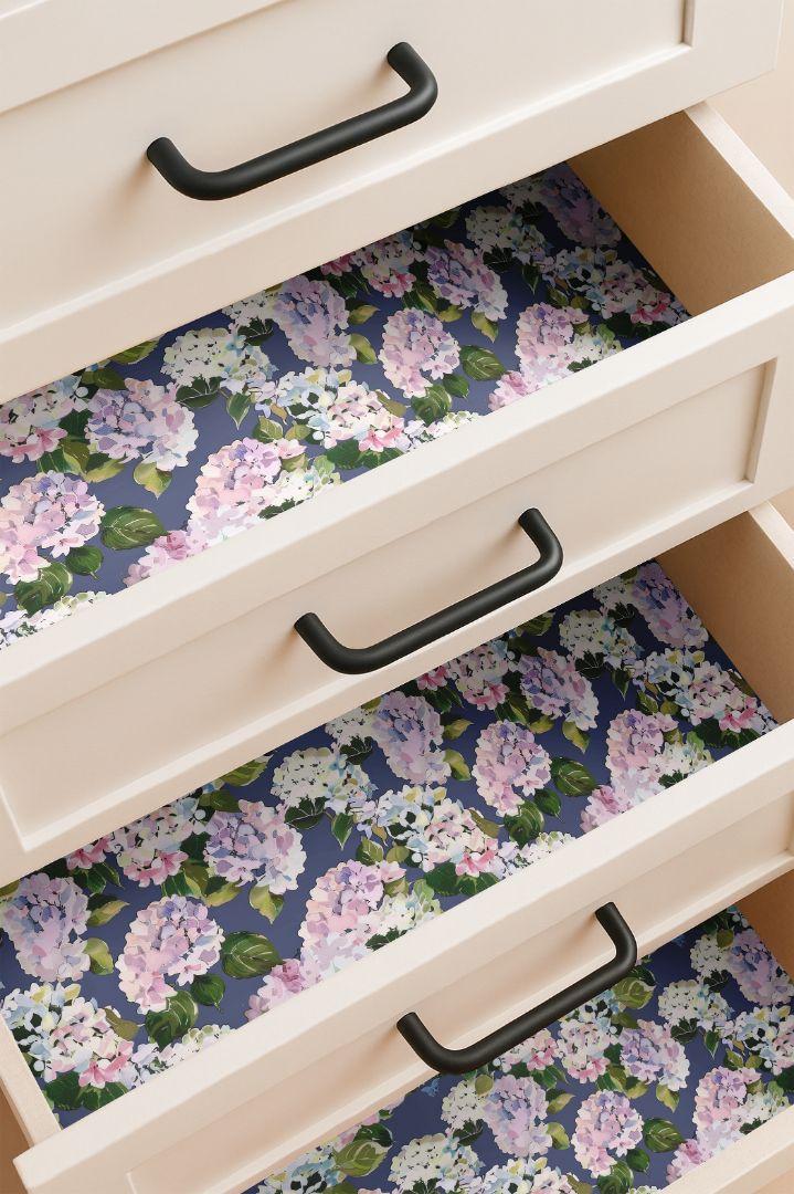 Hydrangea Haven Contact Paper – Floral Purple Design | James & Colors ...