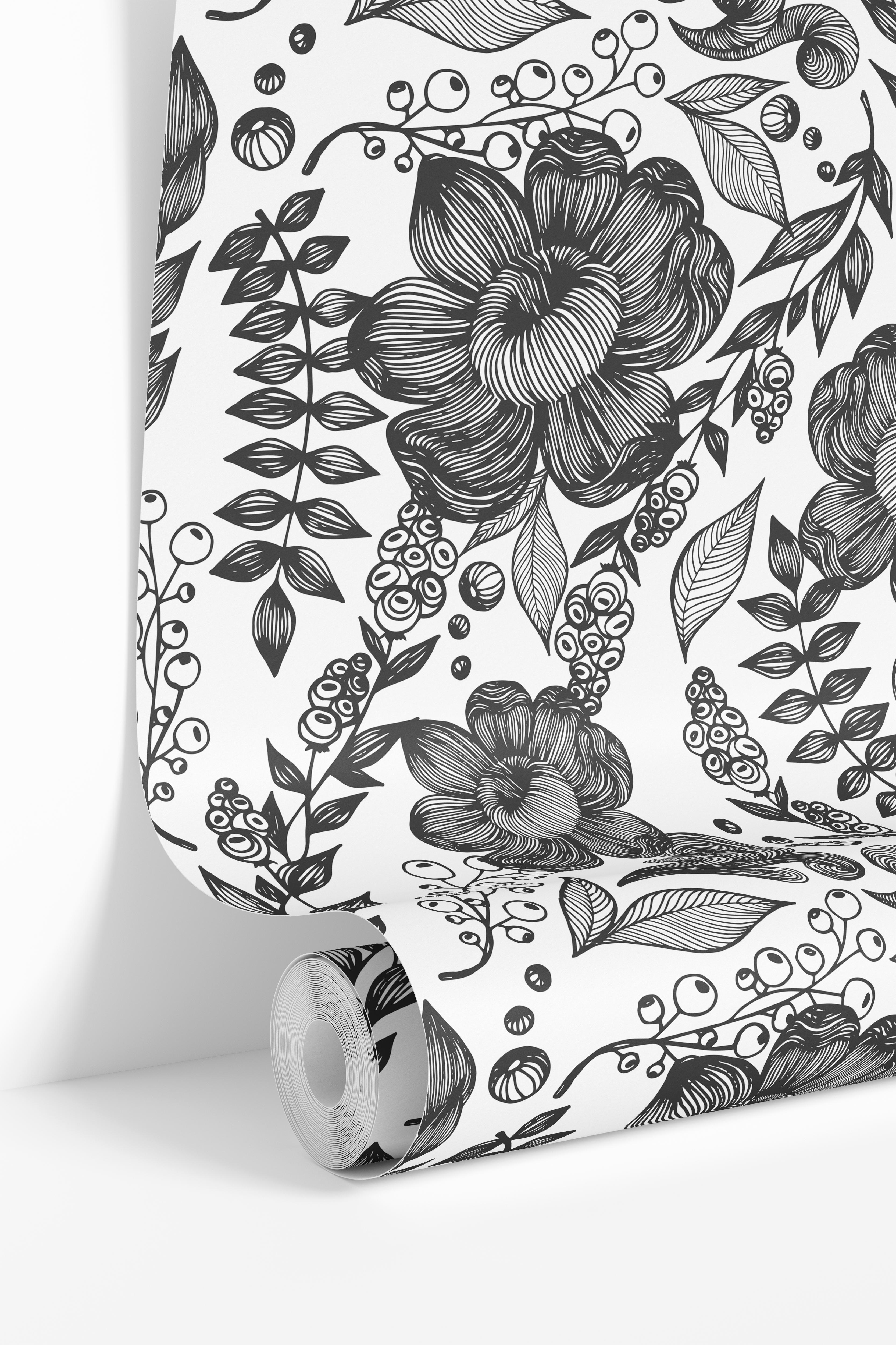 Inkwell Ivy Wallpaper – 3597 | James & Colors – James And Colors