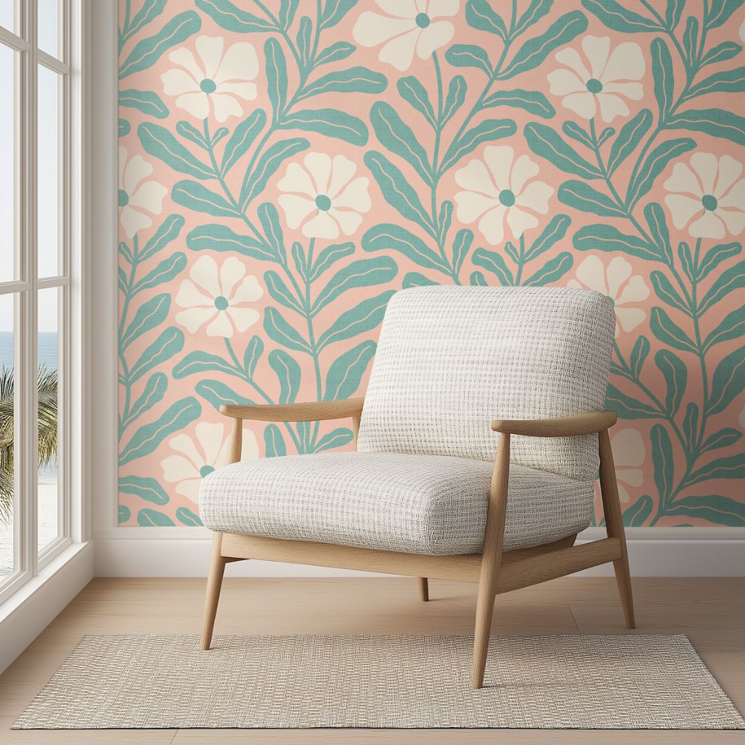 Petal Current Floral Wallpaper 2197 | James & Colors – James And Colors