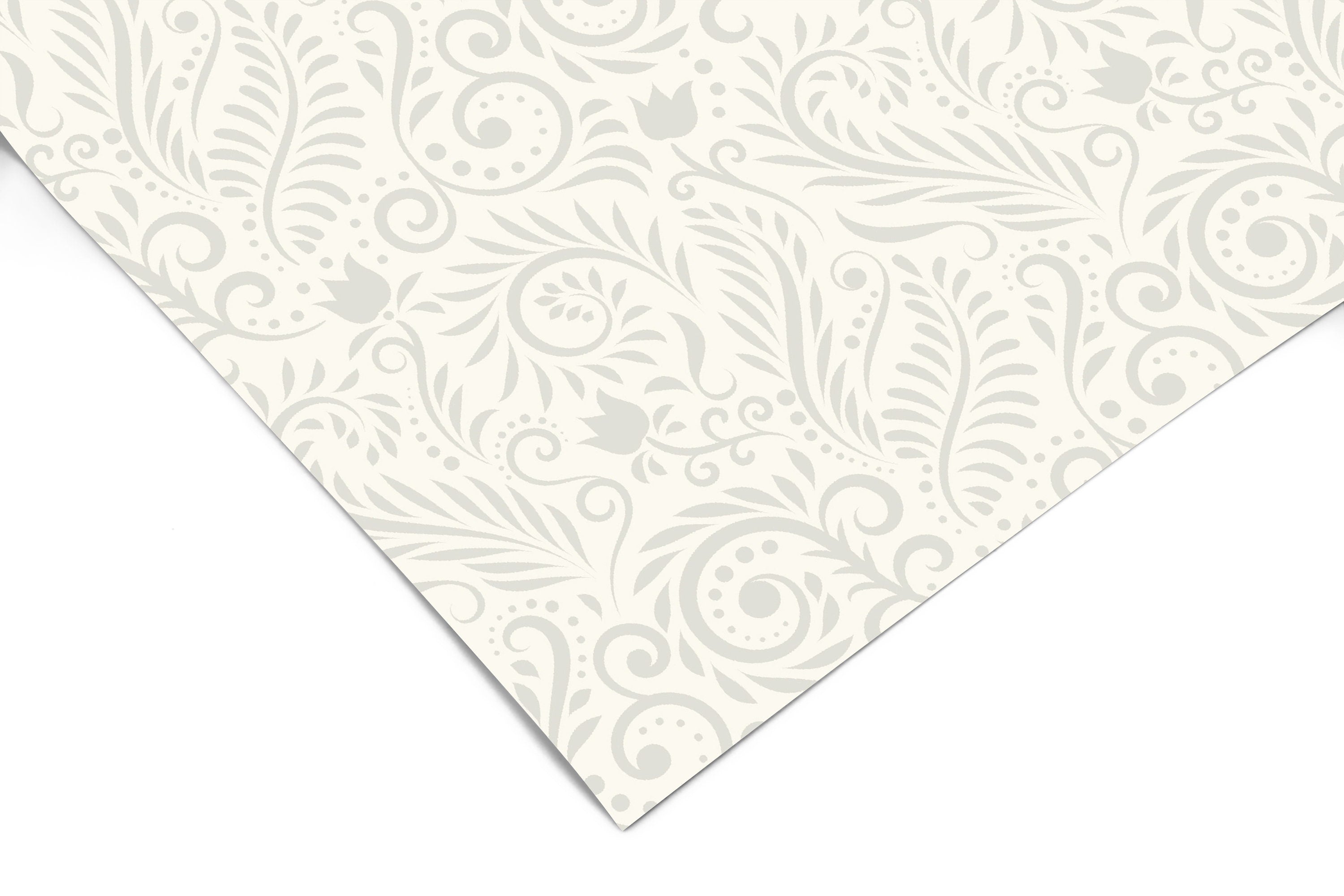 Wallpaper Peel and Stick Wallpaper Neutral Cream Ornamental Removable ...